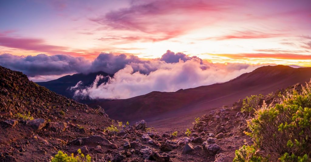 First light on a summit on Haleakala | Maui Volcano Tour - pmimaui
